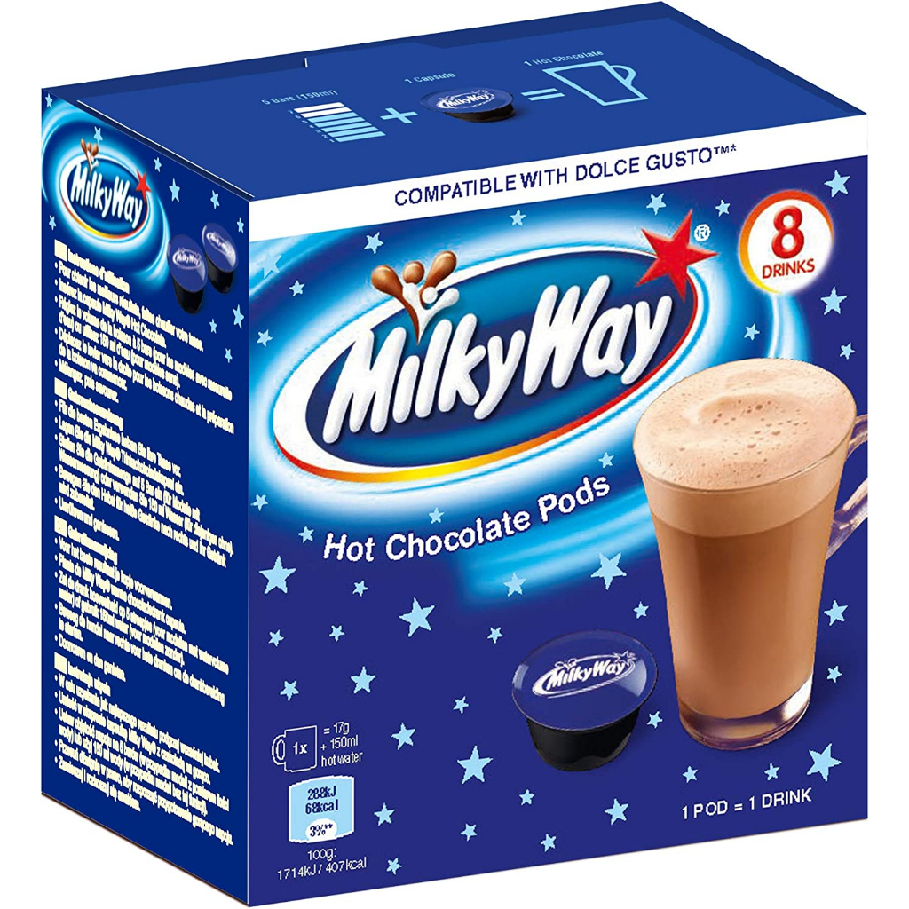 Milky Way Dolce Gusto Compatible Pods Hot Chocolate Drink | Shopee Malaysia