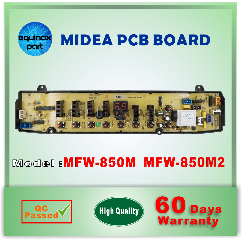 Midea MFW-850M MFW-850M2 Washing Machine PCB Board | Shopee Malaysia