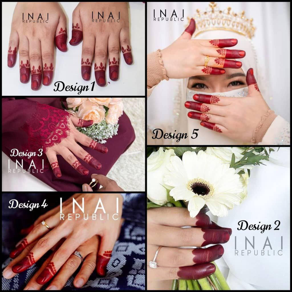 Inai Celup Sticker Inai Republic Boleh Pakai Banyak Kali | Shopee Malaysia