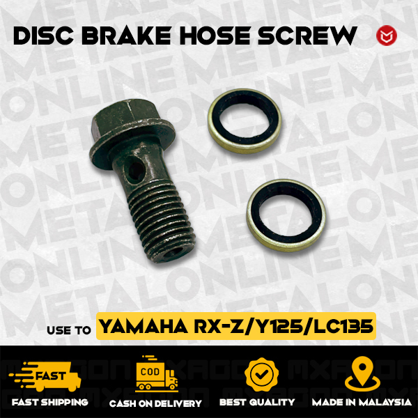 YAMAHA RXZ Y125Z LC135 Y16 Y16Z DISC BRAKE PIPE SCREW / DISC BRAKE HOSE ...