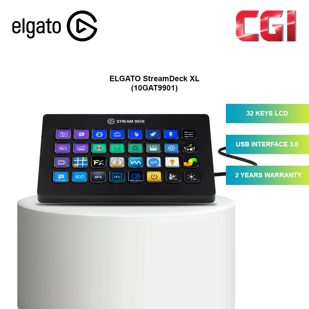 Elgato Stream Deck XL 32 Customizable LCD Keys - 10GAT9901 | Shopee ...
