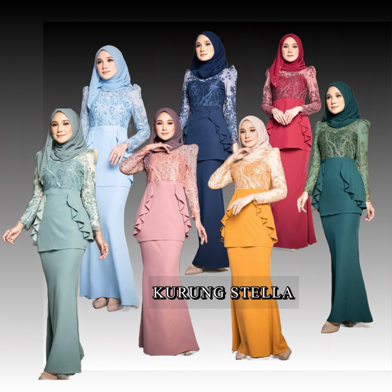 KURUNG STELLA | BAJU KURUNG RAYA 2023 | SET IBU ANAK | BAJU KURUNG ...