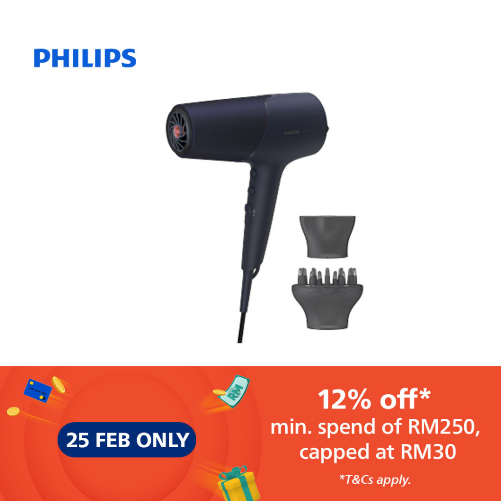 Philips Hair Dryer 5000 Series BHD510/03 | Shopee Malaysia