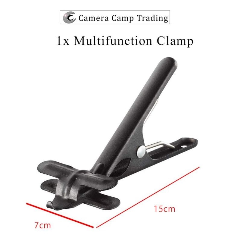 Clip Clamp with Spigot 1/4" Screw for Photography (can support use ...
