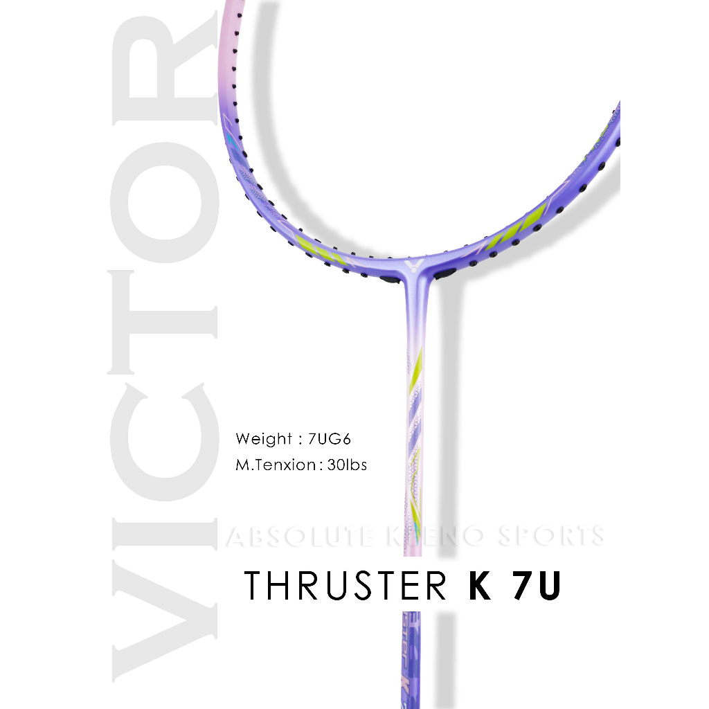 VICTOR Thruster K 7U Badminton Racket | Shopee Malaysia