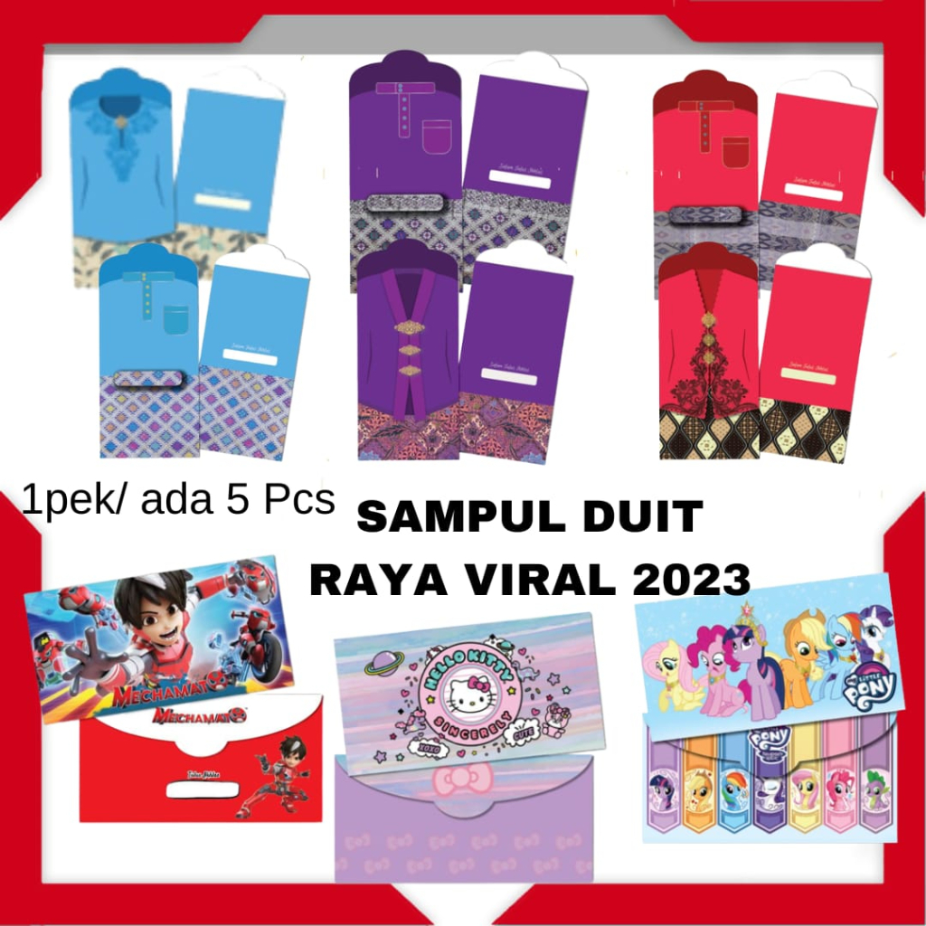 Sampul Duit Raya 2023 Sampul exclusive kartun murah angpau comel ...