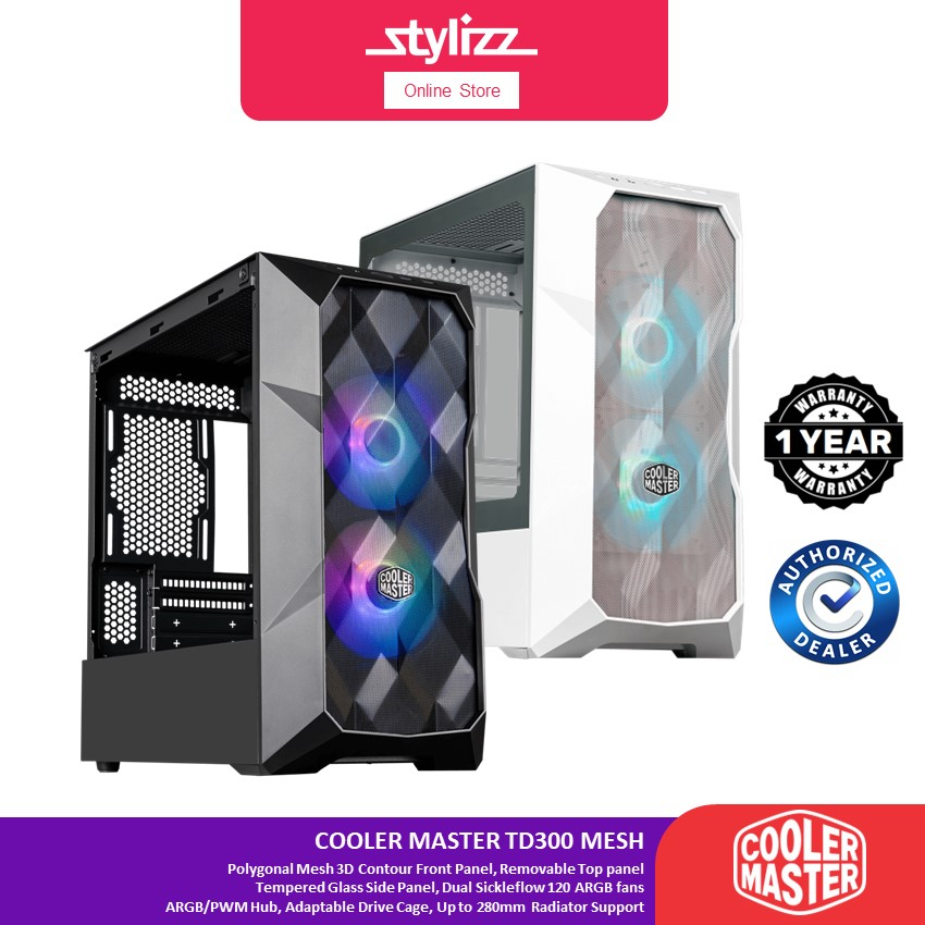 COOLER MASTER MASTERBOX TD300 MESH GAMING CASING - SUPPORT MINI ATX ...