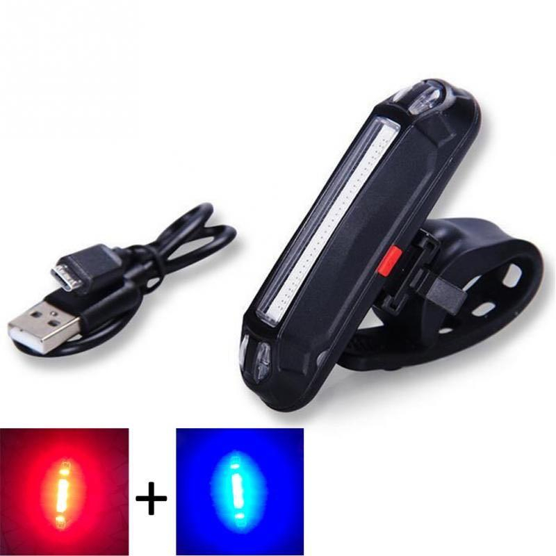 AOS Bike Powerful Rechargeable COB LED USB Mountain Bicycle Tail Light ...