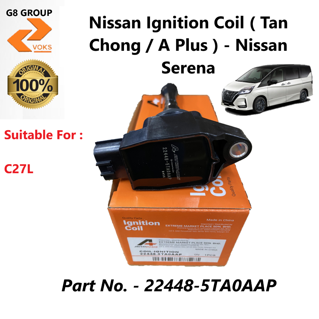 Nissan Ignition Coil ( A+ / Tan Chong ) - Nissan Serena ( 22448-5TA0AAP ...