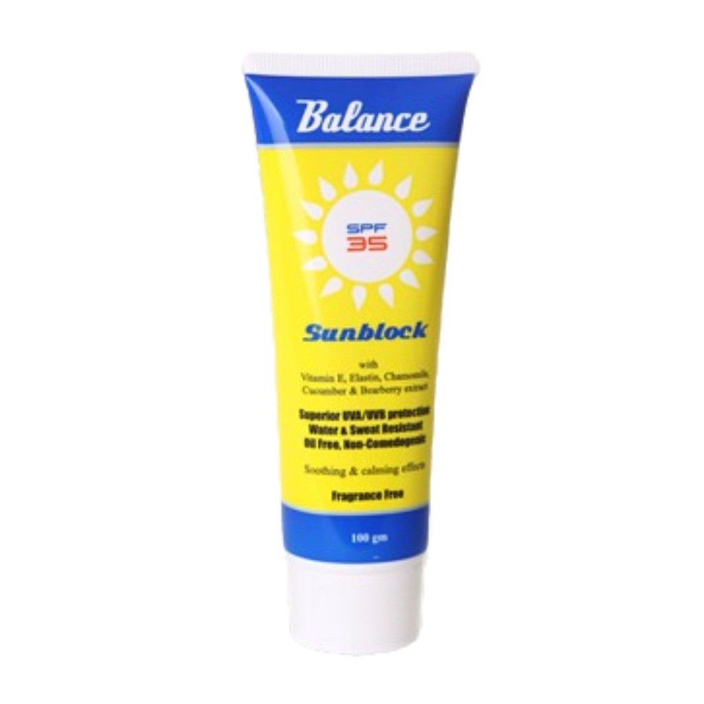 BALANCE Sunscreen SPF35 [100g] wtih Vitamin E Protection from both UVA ...