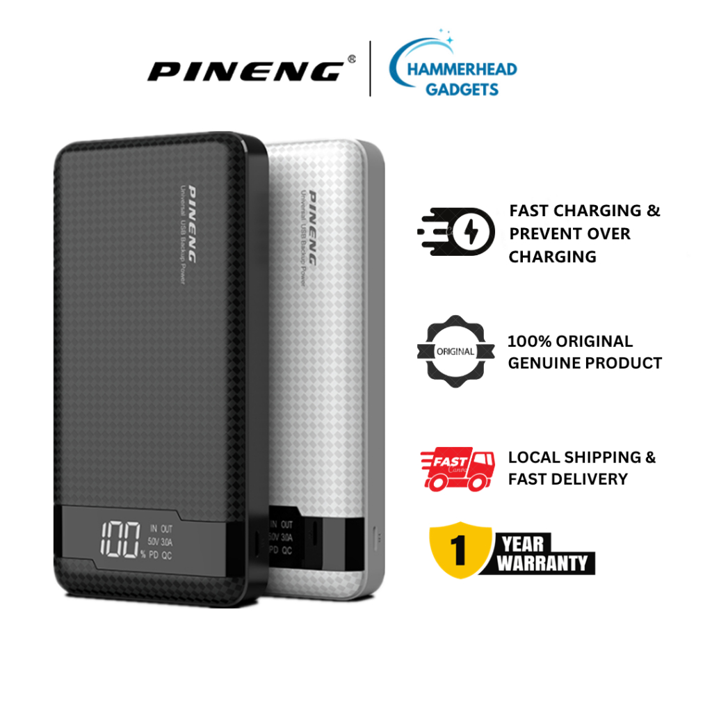 PINENG Power Bank Fast Charging Powerbank 10000mAh / 20000mAh PN961 ...