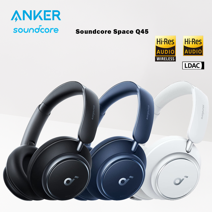 Anker A3040 Soundcore Space Q45 ANC Headphones Reduce Noise by Up to 98 ...
