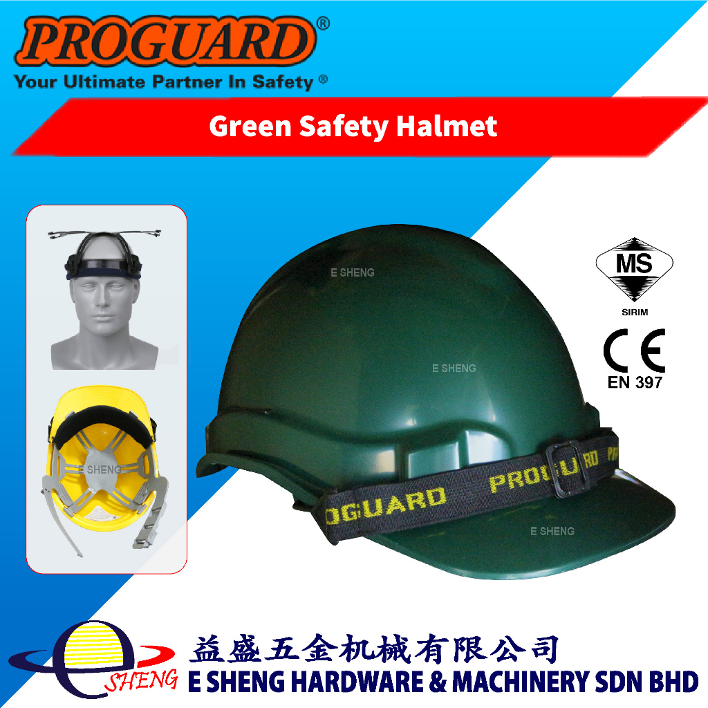 Proguard Industrial Safety Helmet (Sirim Certified) Yellow, White, Blue ...