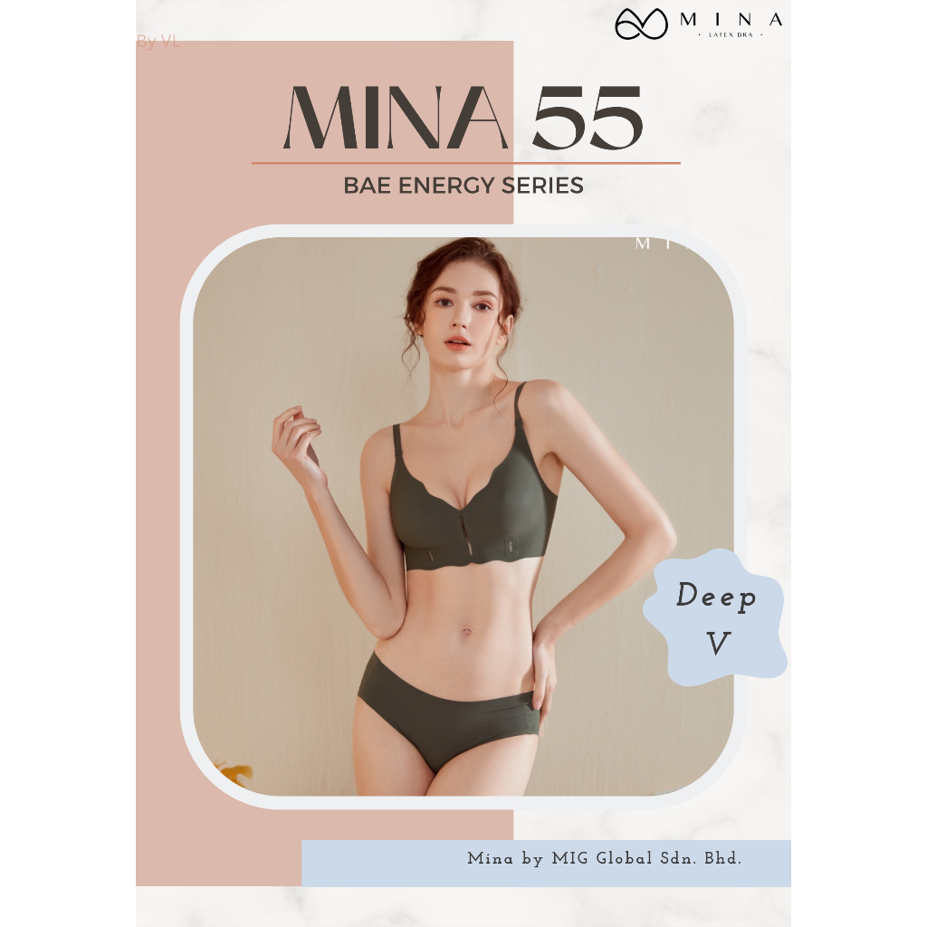 New Series Mina Miracle Plus Bae Latex Bra 米娜能量科技丰胸内衣 55 系列 | Shopee Malaysia