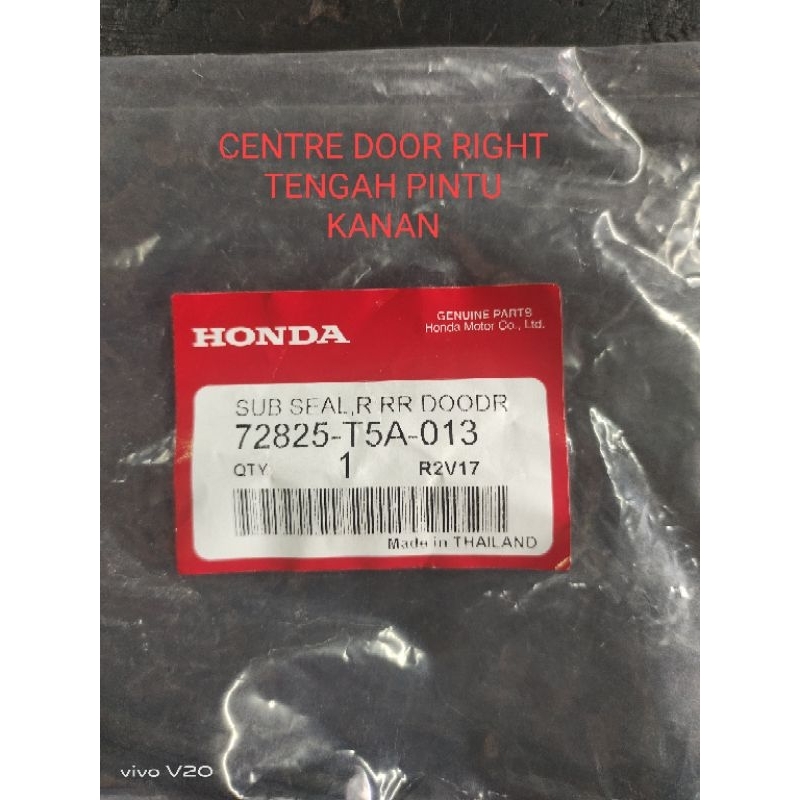 ORIGINAL HONDA JAZZ T5A GK 2014Y-2019Y DOOR RUBBER *IN BODY GETAH PINTU DI BODY 72315-T5A 72355 ...
