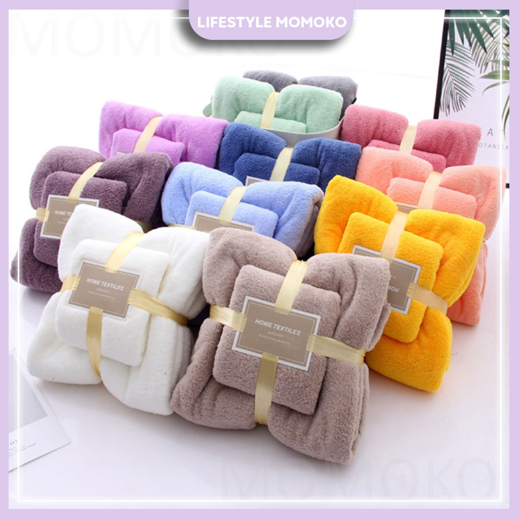 Hari Raya Aidilfitri 2026🌙 2IN1 Gift Towel Set🎁【Bath Towel 70*140CM ...