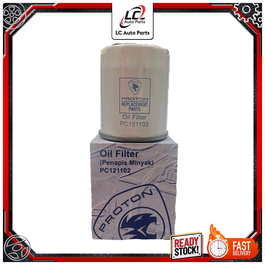 PROTON ORIGINAL 100% OIL FILTER // PENAPIS MINYAK (PC121102) | Shopee ...