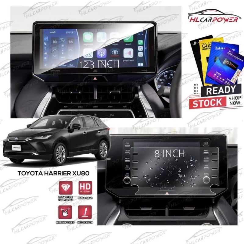 Toyota Harrier XU80 Head Unit Navigation Screen Protector Tempered ...