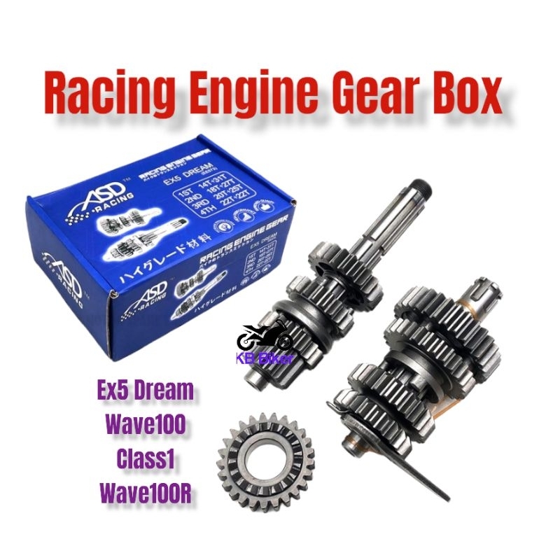 EX5 DREAM W100 RACING GEAR BOX FULL SET WAVE RACING GEAR BOK ASSY ASD ...