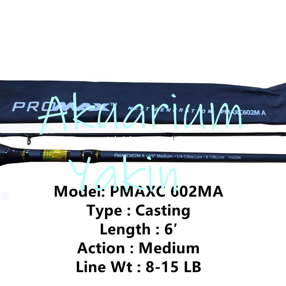 4077 ABU GARCIA PROMAX SPINNING CASTING FISHING ROD | Shopee Malaysia