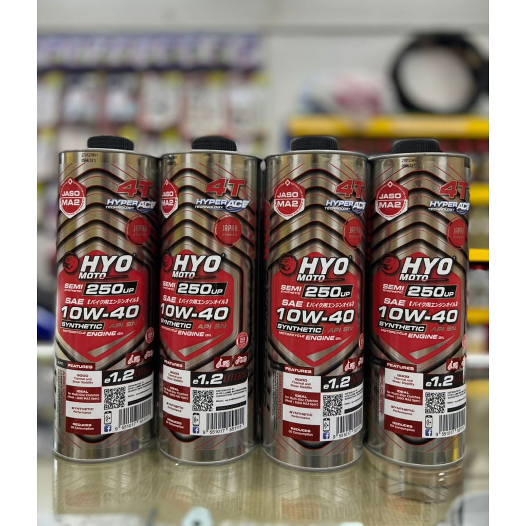 HYO ENGINE OIL SAE (10W-40) SEMI SYNTHETIC (MADE IN JEPUN) | Shopee ...