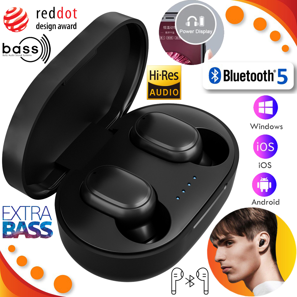 Bluetooth 5.0 Earphone TWS Wireless Earbuds 9D Stereo Sound In-ear HiFi ...