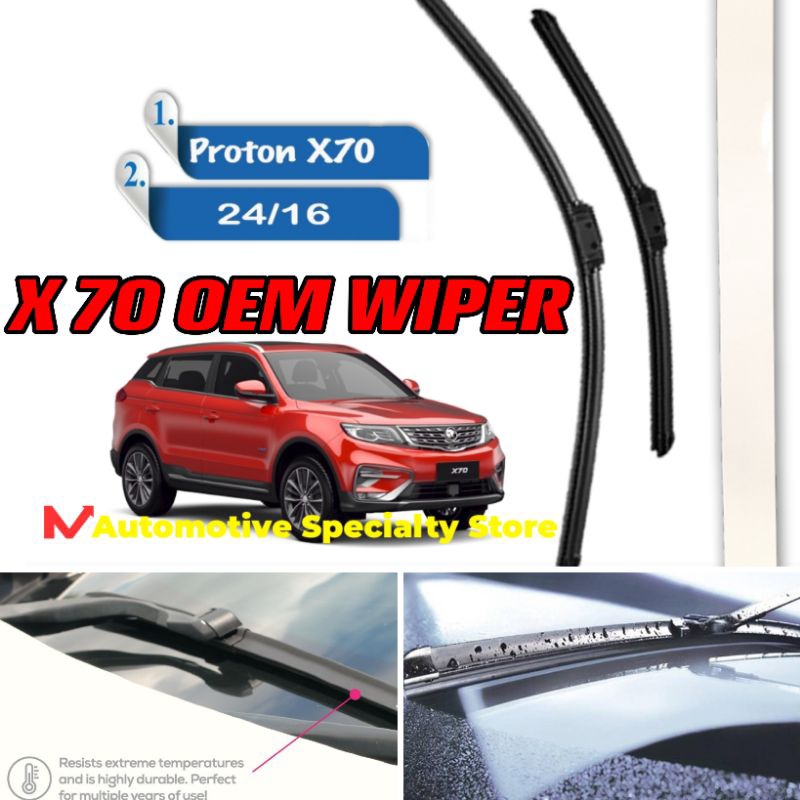 Proton X70 OEM WIPER PNP - X70 WIPER Present WipeOut HYBRID NANODRY ...