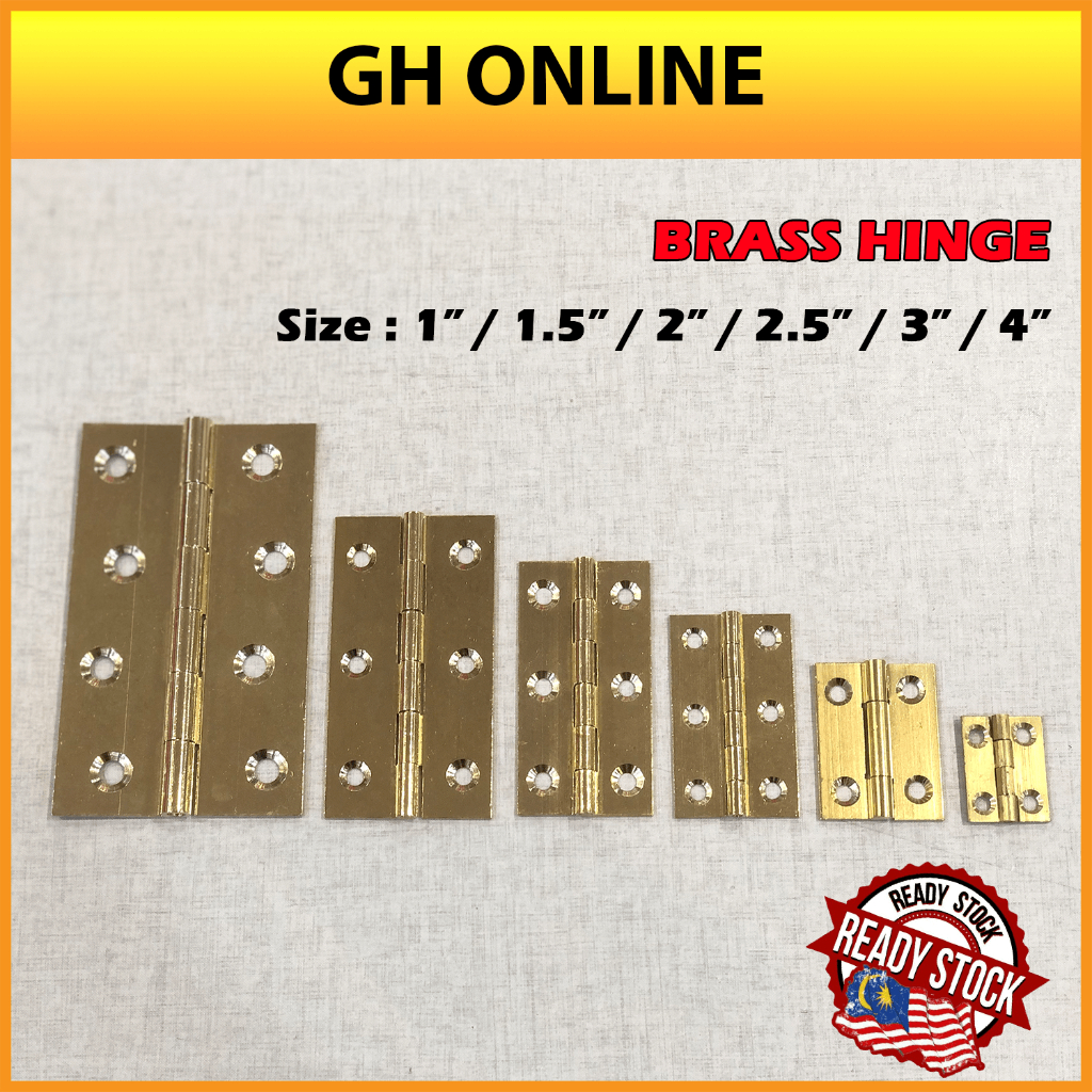BRASS HINGE SOLID BRASS BUTTERFLY CABINET DRAWER DOOR HINGE | Shopee Malaysia