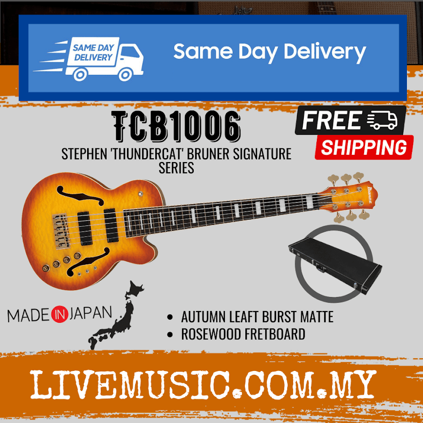 Ibanez TCB1006-ALM Stephen Thundercat Bruner 6-String Bass w/Case ...