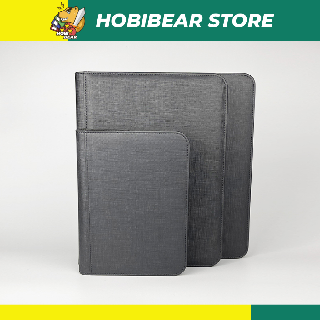 360 Card Album With Zip 3X3 Hard Case /PU Leather 360 Trading Card BS ...