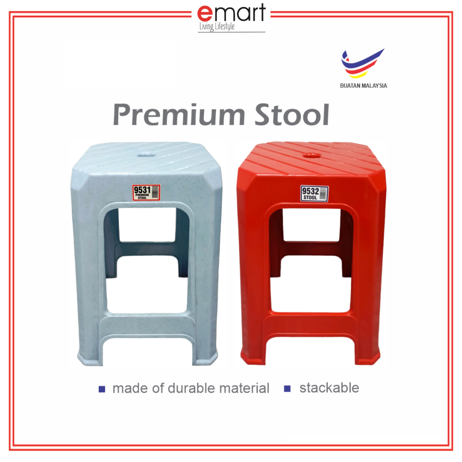 Plastic Chair / Plastic Round Chair / Kerusi Plastik / Stool | Shopee ...