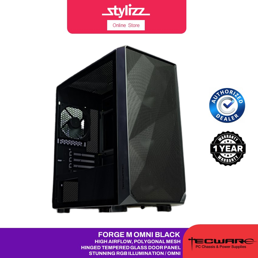 TECWARE FLATLINE / FORGE M OMNI / FORGE M2 - TEMPERED GLASS CHASIS PC ...