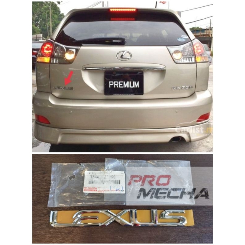 ORIGINAL TOYOTA HARRIER ACU30 REAR BONNET EMBLEM LEXUS LOGO. MARK ...