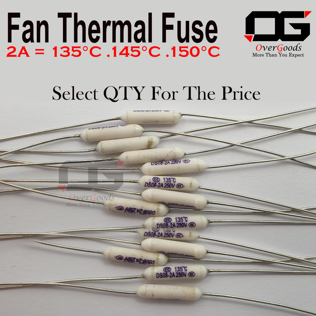 Fuse 250v 150°c Fan Motor Thermal Fuse 2A For Table Fan / Stand Fan ...