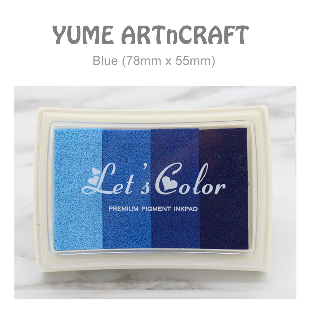 🇲🇾 Colourful Stamp Oil Ink Pad Fingerprint Art Craft Rubber Stamp DIY ...