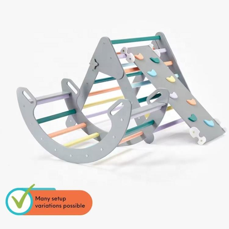 Piklers Triangle Set Kids Wooden Climbing Piklers Arch Montessori ...