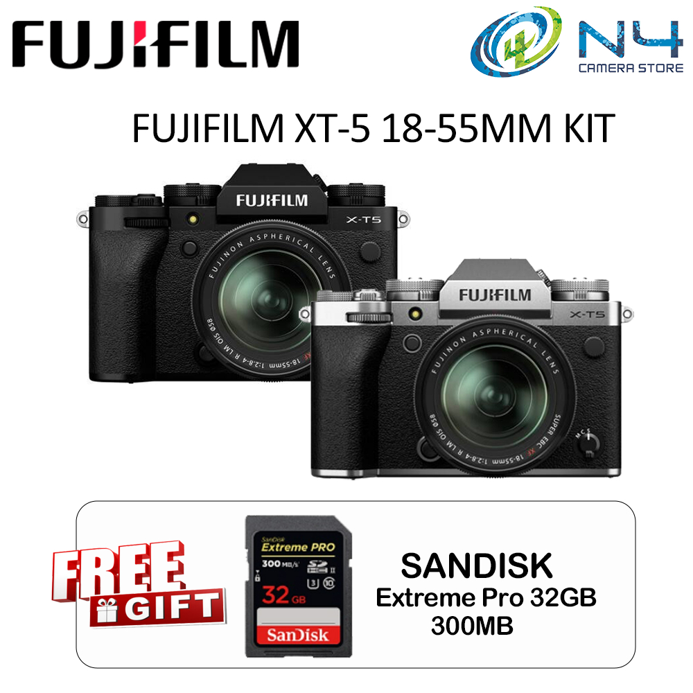 Fujifilm XT5 / X-T5 Mirrorless Camera Body & Kit Lens 16-50MM / 16-80MM ( TNGO RM200 REDEEM WITH ...