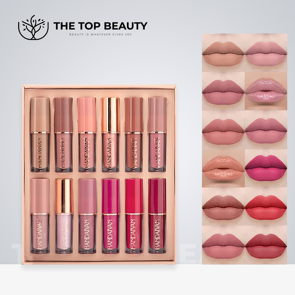 Handaiyan 12 Colours Liquid Lipstick Gift Set [READY STOCK] | Shopee ...