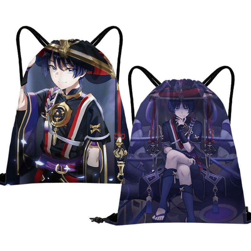 Anime Sack bag Sackpack Drawstring - Genshin Impact BO | Shopee Malaysia