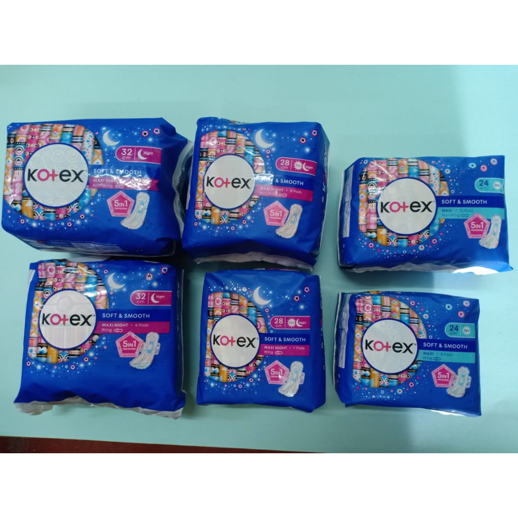 KOTEX SANITARY PAD / TUALA WANITA ( 24CM, 28CM, 32CM) READY STOCK ...