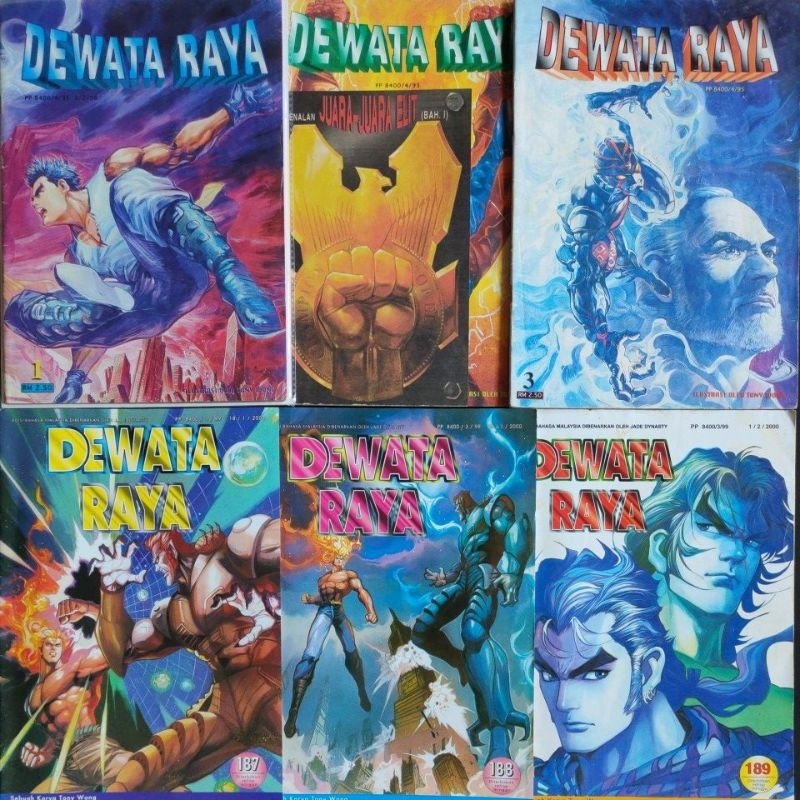 PRELOVED Komik Manhua Hong Kong Dewata Raya Loose Karya Tony Wong ...