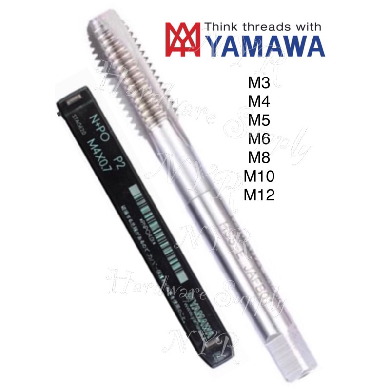YAMAWA JAPAN Machine Tap PO M3 M4 M5 M6 M8 M10 M12 ( M3x0.5 M4x0.7 M5x0.8 M6x1.0 M8x1.25 M10x1.5 ...