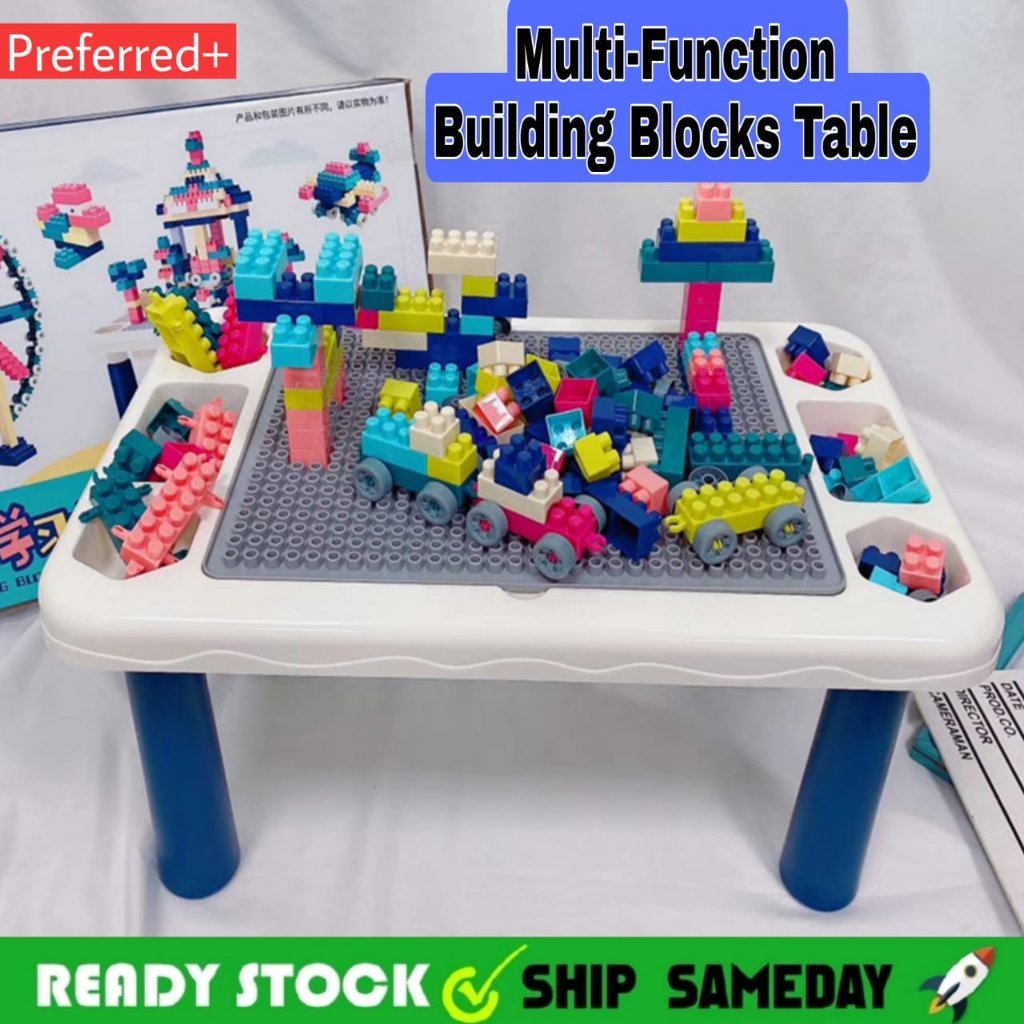 600 pcs Kids Small Building Blocks Bricks with Base Plate Toy Permainan ...