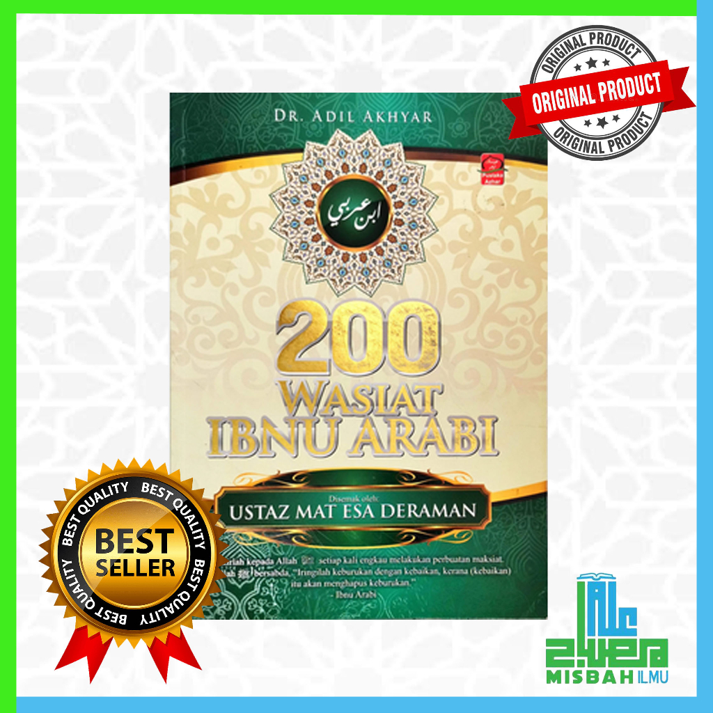 (Ready Stock) 200 WASIAT IBNU ARABI - Disemak Ustaz Mat Esa Deraman ...