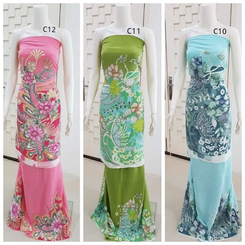 KAIN BATIK SUTERA CREPE EXCLUSIVE💐 | Shopee Malaysia