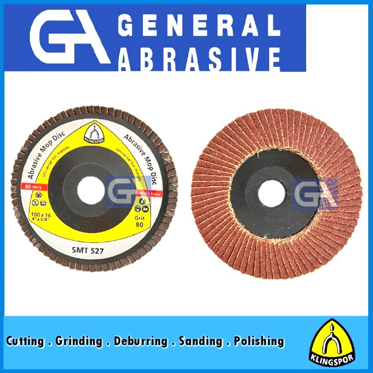 4" Klingspor SMT 527 Aluminium Oxide Mop Disc [Made in Germany ...
