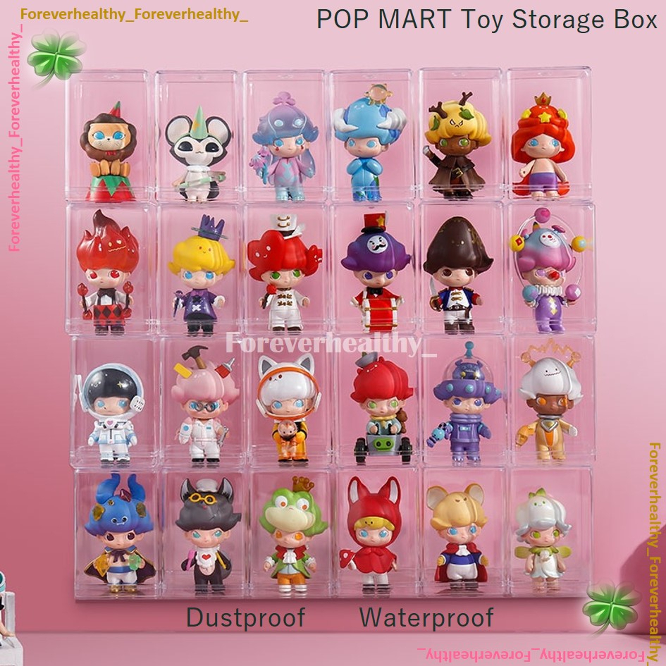 POP MART Storage Box Container Dustproof Hot Toys Bearbrick Large ...