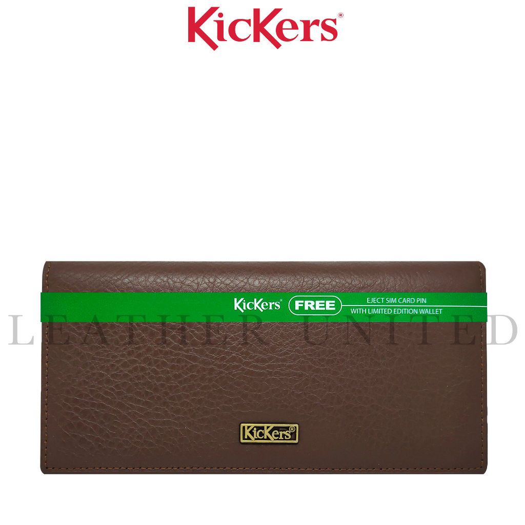 𝐊𝐈𝐂𝐊𝐄𝐑𝐒 𝐅𝐎𝐑 𝐆𝐈𝐅𝐓 Genuine Top Grain Leather Unisex Long Wallet With Zip ...