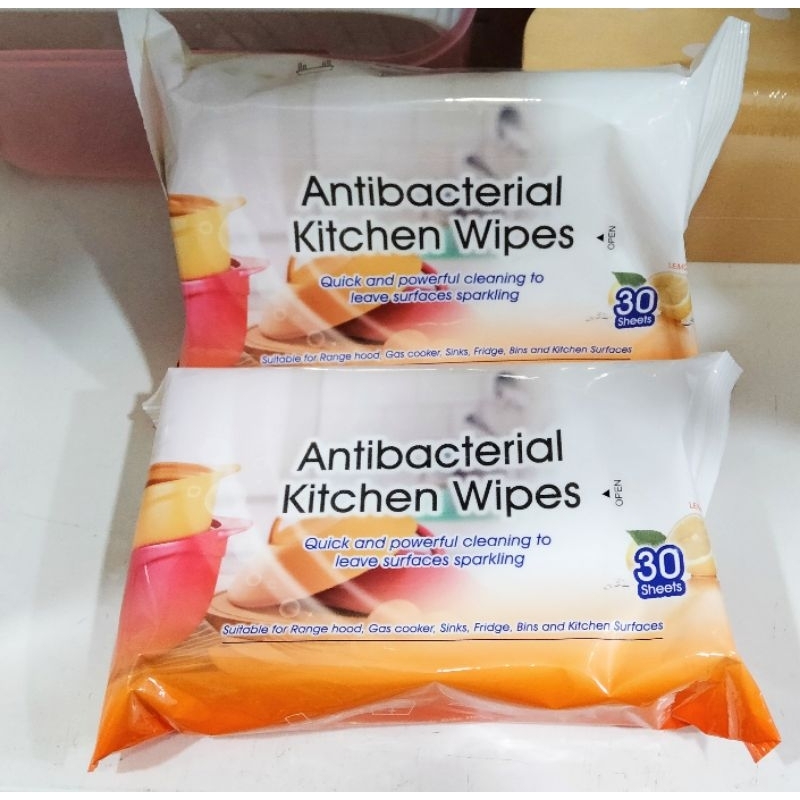 (Ready Stock) Antibacterial Kitchen Wipes [30Sheet]/Disposable Cleaning ...