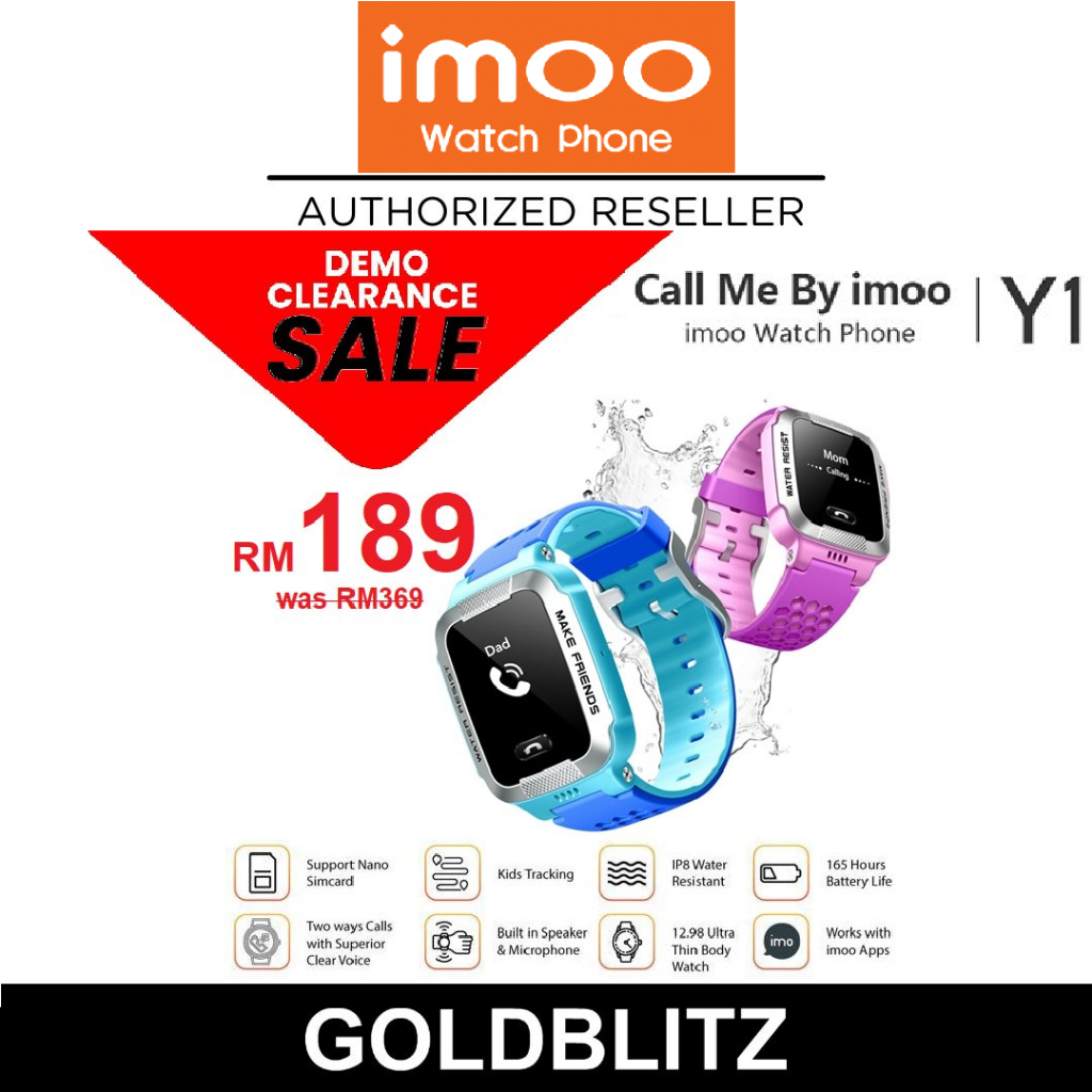 IMOO Watch Phone Y1 [2-Way Call | Waterproof | GPS | Chat SOS] demo ...